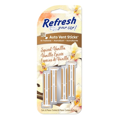 Refresh Your Car ! Auto Vent Sticks Spiced Vanilla Scent Car Vent Clip ...