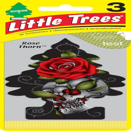 Little-Trees Little Trees Rose Thorn Scent Air Freshener Solid 3 pk U3S ...