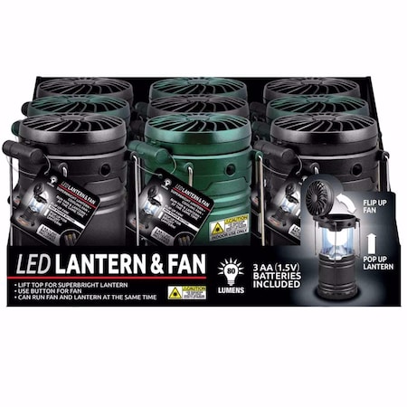 Shawshank Ledz Blazing LEDz 80 lm Assorted LED LED Lantern & Fan 702062 ...