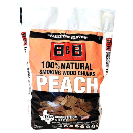 B&B Charcoal All Natural Peach Wood Smoking Chunks 549 cu in C00144 | Zoro