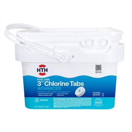 Hth HTH Pool Care 3" Tablet Chlorinating Chemicals 5 lb 42052 | Zoro