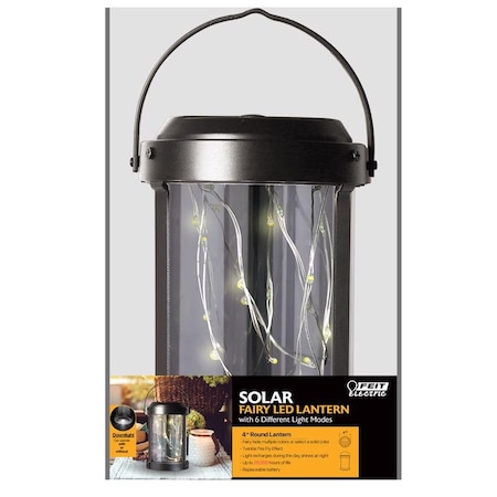 Feit Electric Feit Solar Fixtures 6.1 in. Solar Power Metal Round ...