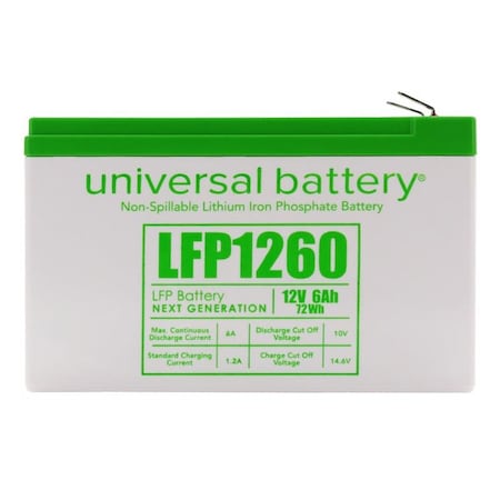 Universal Power Group UNIVERSAL BATTERY LITHIUM 12V 87421 | Zoro