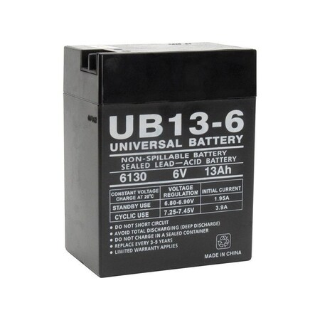 Upg UPG 13 Ah 6 V Lead Acid Automotive Battery 86452 | Zoro