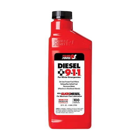 Power Service Diesel 911 Additive 32Oz 8025 | Zoro