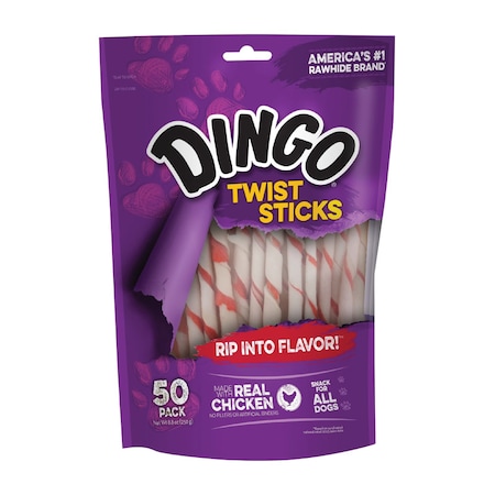 Dingo Dingo Twist Sticks 50Pk P-45022 | Zoro