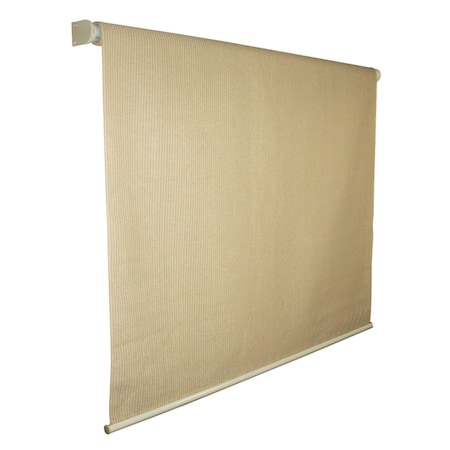 Coolaroo Beige Roll-Up Exterior Window Shade 96 in. W X 72 in. L 436629 ...