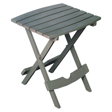 Adams Quik-Fold Gray Rectangular Resin Folding Side Table 8510-13-3934 ...