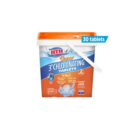 Hth 3" Super Chlorinating Tablets, 15 lbs. 42038 | Zoro