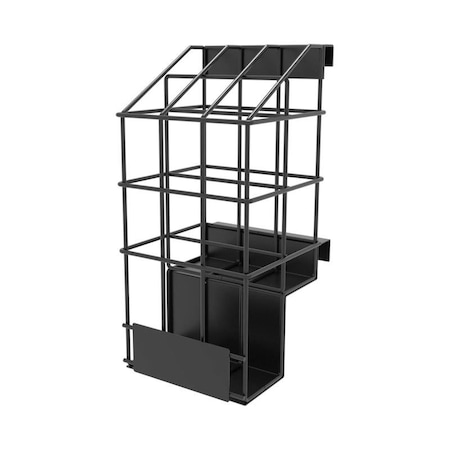 Ebsco 19 in. H X 9 in. W X 8 in. D Black Metal Lawn Mower Blade Holder ...
