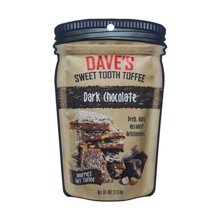 Daves Sweet Tooth Dave's Sweet Tooth Dark Chocolate Toffee 4 oz 63045 ...