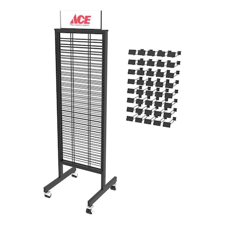 Ace Mobile Merch Grid EBSCO Ace 63 in. H X 20 in. W X 21 in. L Black ...