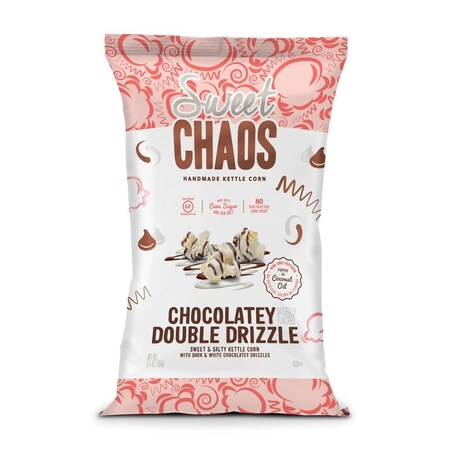 Kennys Candy Co Sweet Chaos Chocolatey Double Drizzle Popcorn 5.5 oz ...