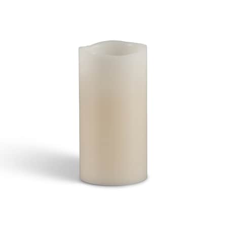 Everlasting Glow Everlasting Glow Bisque Vanilla Scent Wavy Edge Pillar ...