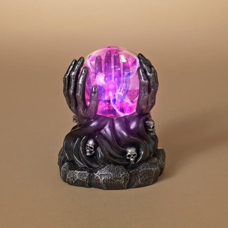 L & L Gerson 7 in. Skeleton Hands With Magic Ball Halloween Decor ...