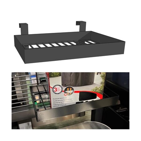 Retail First Inc 8 in. W X 12 in. L Black Grill Divider Fence Mini ...