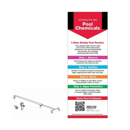 Retail First Inc 16 in. H X 6 in. W Assorted Pool Chemicals Self ...