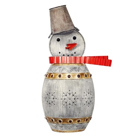 Alpine Alpine Snowman Yard Sculpture Decor Metal 1 pc ORS730 | Zoro