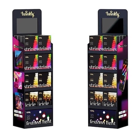 Holiday Bright Lights Black Cardboard Display RDISP32TWP | Zoro