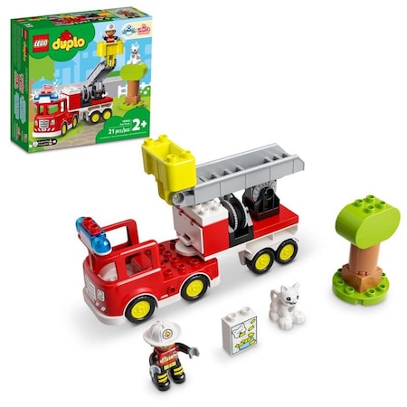Lego LEGO DUPLO 10969 DUPLO Fire Truck Multicolored 21 pc 10969 | Zoro