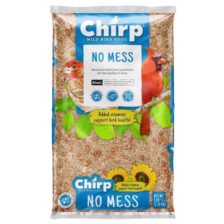Chirp Chirp No Mess Wild Bird Sunflower Chips Wild Bird Food 5 lb 14976 ...