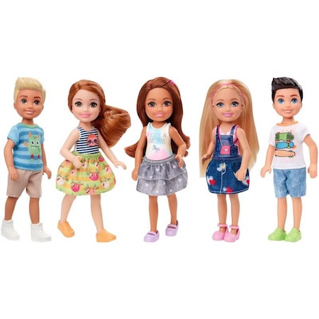 Barbie Barbie Chelsea and Friends Doll Assorted 6 pc DWJ33 | Zoro