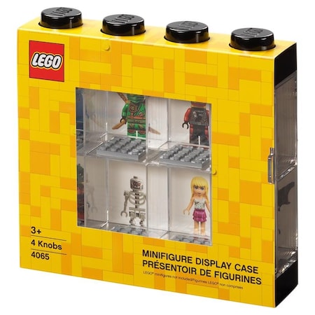 Lego Minifigure 2-Level Display Case, Black 40650003 | Zoro