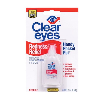 Clear Eyes Clear Eyes Handy Pocket Pal Redness Relief Eye Drops 0.2 oz ...