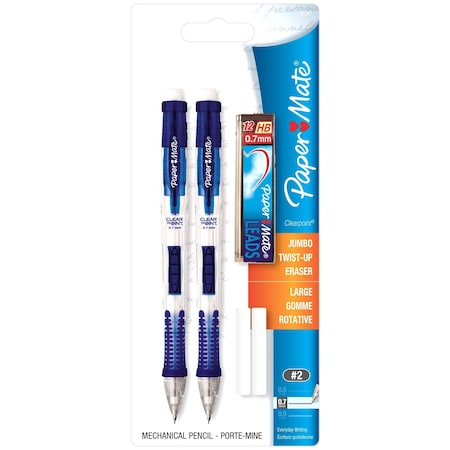 Paper Mate Paper Mate Clearpoint No 2HB 0.7 mm Mechanical Pencil 2 pk ...