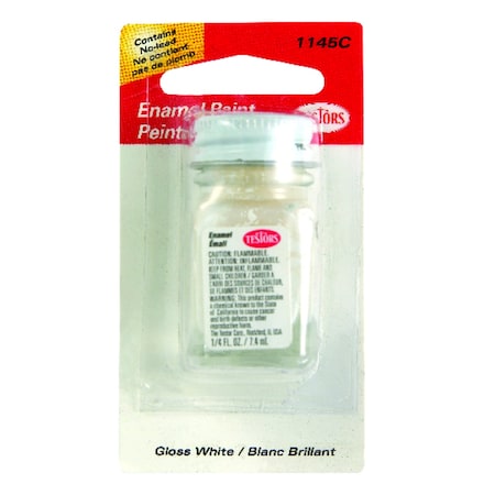 Testors Testors Gloss White Hobby Paint 0.25 oz 1145C-2 | Zoro
