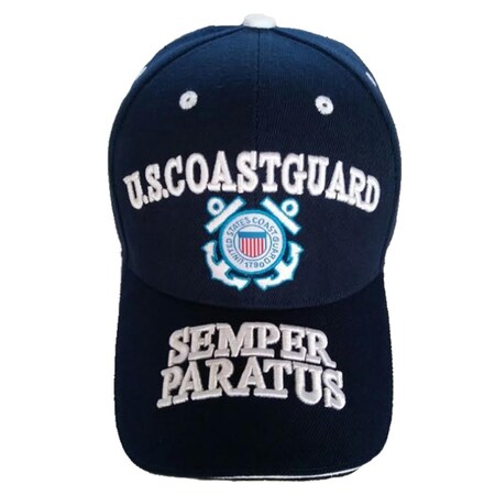 Jwm U.S. Coast Guard Logo Baseball Cap Blue One Size Fits All 08098 | Zoro