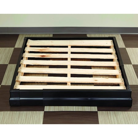Kinter 6 in. H X 28 in. W X 28 in. L Black Large Adjustable Pallet ...