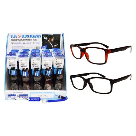 Diamond Visions Diamond Visions Rectangle Blue Light Block Glasses 11 ...