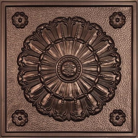 Ceilume Medallion 2ft x 2ft Bronze Ceiling Tile V1-MDLION-22BBR | Zoro