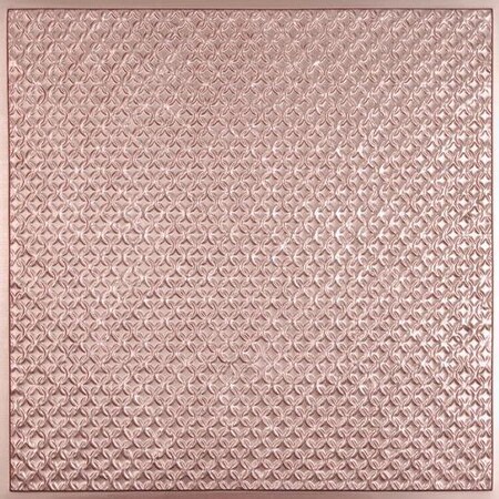 Ceilume Rattan 2ft x 2ft Copper Ceiling Tile V3-RATTAN-22CBR | Zoro