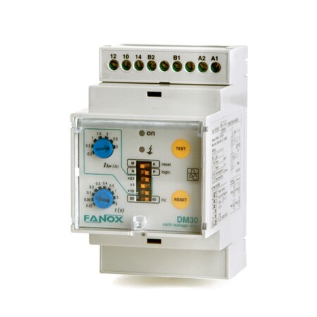 Fanox Multirange Earth Leakage Relay DM30, 230Vac aux voltage D30 41023 ...