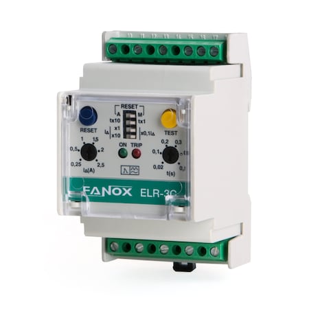 Fanox Earth Leakage Relay ELR-3C, adjust delay & sensitivity, 24-48V ...