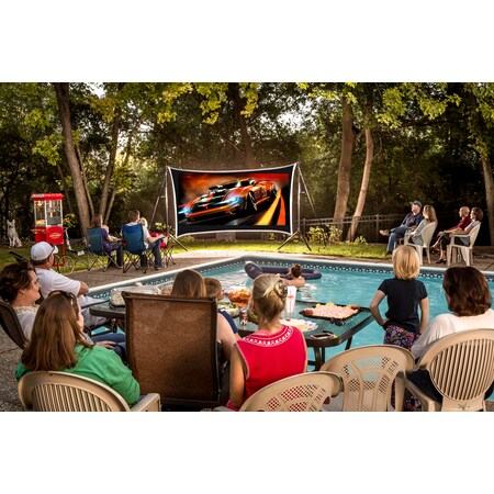 Backyard Theater Systems 15' Recreation Series w/Savi 720p Projector EZ ...