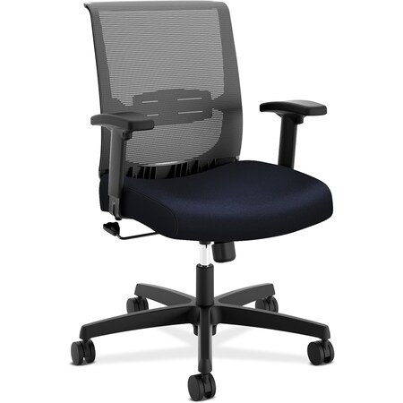Hon Convergence Mid-Back Task Chair with Swivel-Tilt Control, Navy ...