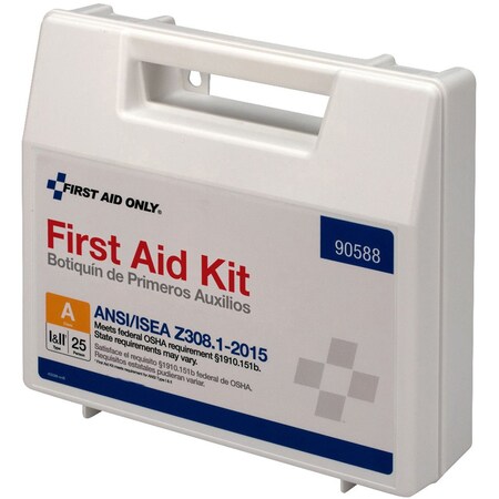 First Aid Only ANSI 2015 Compliant Class A Type I & II First Aid Kit ...