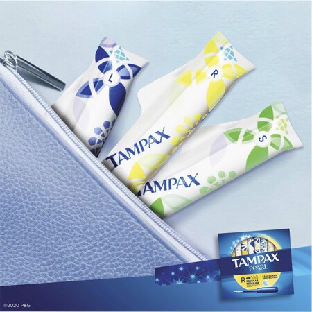 Tampax Pearl Tampons, Regular, PK432 71127 | Zoro