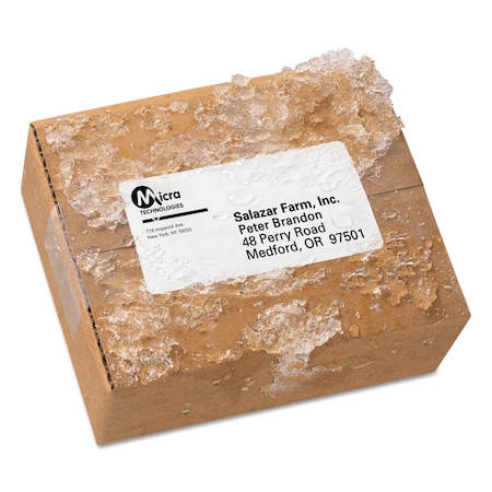 Avery WeatherProof Durable Mailing Labels, Laser Printers, 2x4, Wht ...