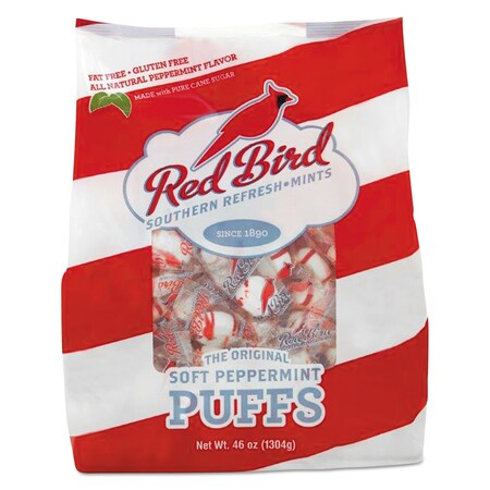 Red Bird Peppermint Puffs, Peppermint, Tub, 46 oz PDM6240RWP | Zoro