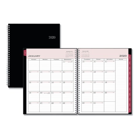 Blue Sky Classic Red Week/Month Planner, Open Scheduling, 11 x 8.5 ...