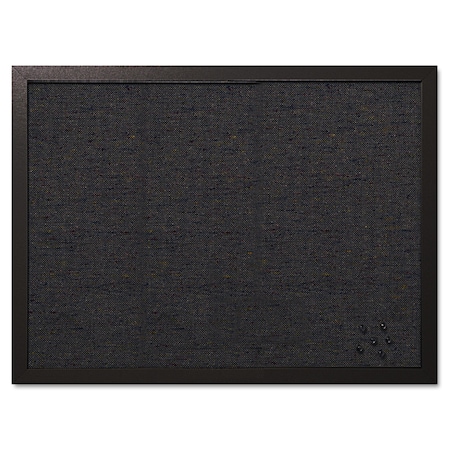 Mastervision Designer Fabric Bulletin Board, 24" x 18", Black Surface ...