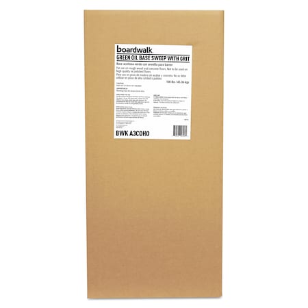 Boardwalk Oil-Based Sweeping Compound, Grit, Green, 100lbs, Box ...