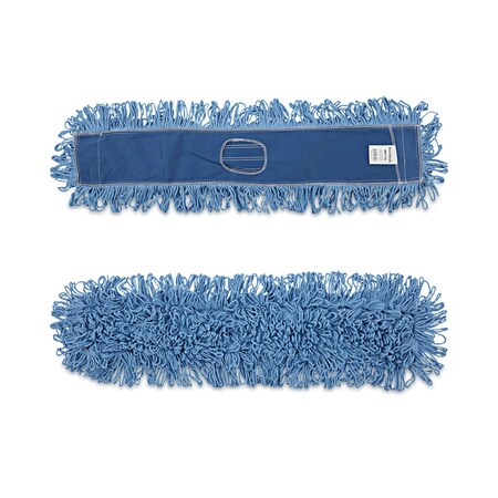 Boardwalk 60 in L Dust Mop, Looped-End, Blue, Synthetic BWKHL365BSPC | Zoro