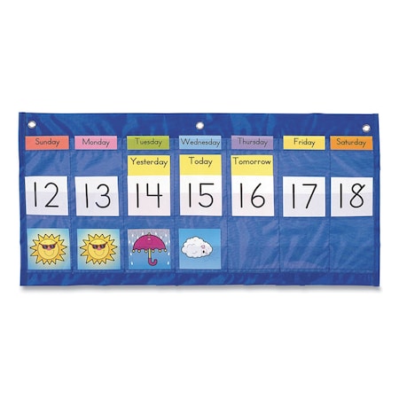 Carson Dellosa Weekly Calendar with Weather, 21 Pockets, 25 x 12.75 ...