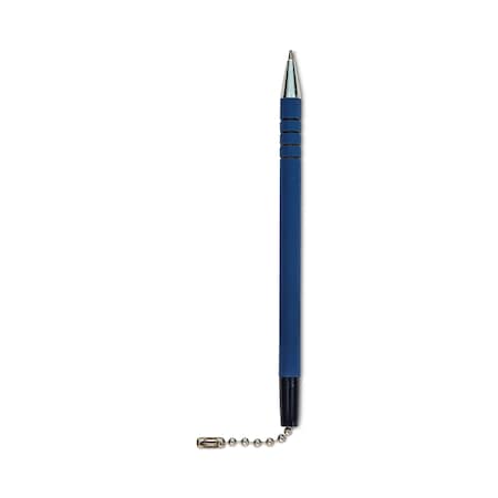 Controltek Antimicrobial Counter Chain Pen, Medium, 1 mm, Blue Ink ...