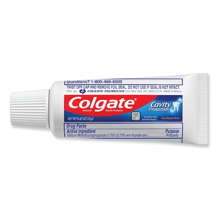 Colgate Toothpaste, Personal Size, .85oz Tube, Unboxed, PK240 09782 | Zoro